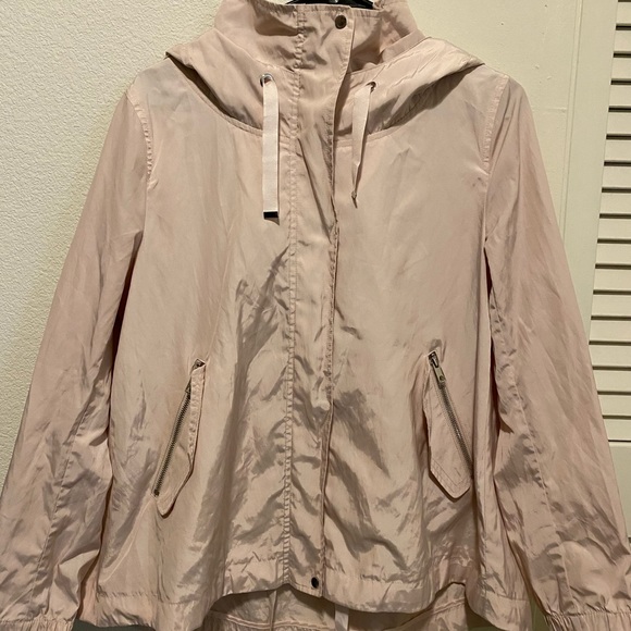 Zara | Jackets & Coats | Zara Light Pink Rain Jacketwindbreaker | Poshmark